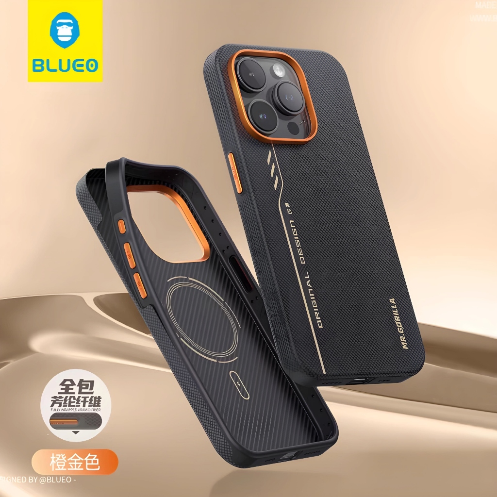 Blueo 600D Aramid Carbon Fiber Case for iPhone 16 Pro / 16 Pro Max ...