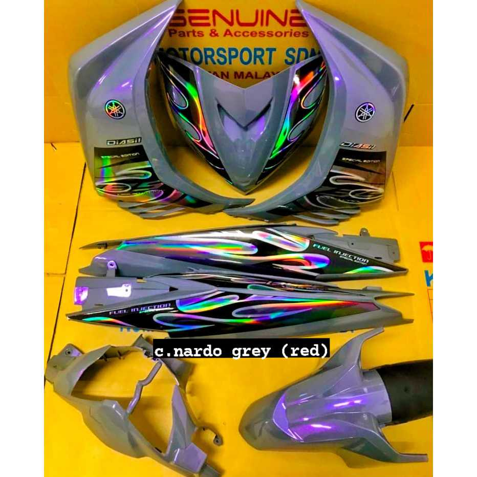 COVER SET MOTOR YAMAHA 135LC V1/V2/V3/V4/V5/V6/V7/V8 CHAMELEON NARDO ...