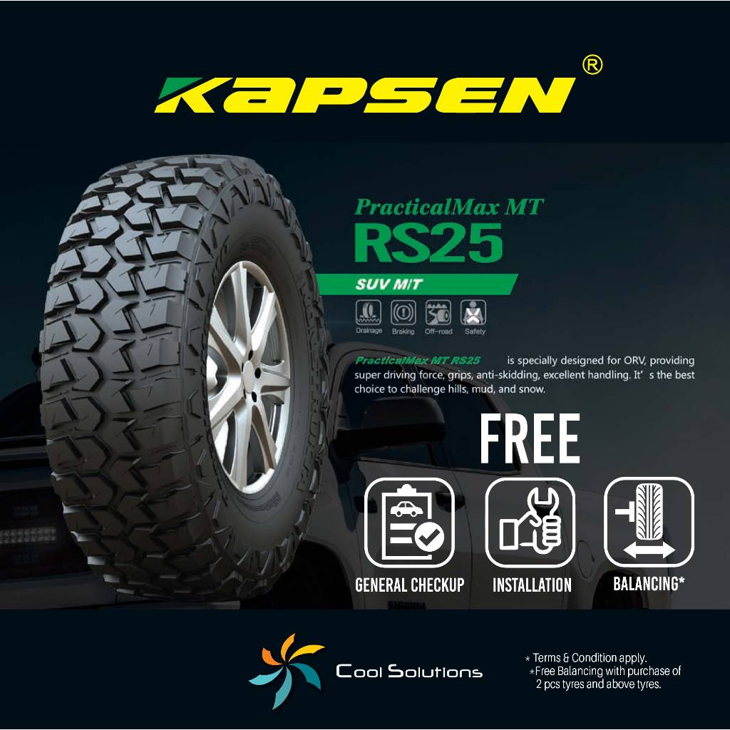 KAPSEN PracticalMax M/T RS25 31X10.5R15; 245/70R16; 245/75R16; 265 ...