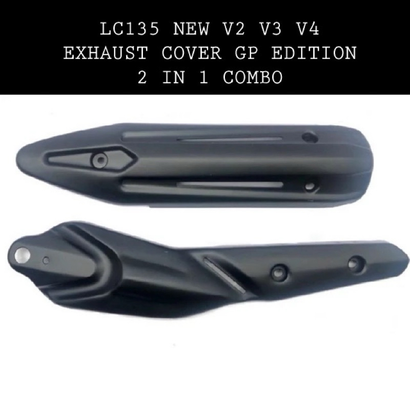 YAMAHA LC135 NEW LC V2 V3 V4 GP EDITION MUFFLER PROTECTOR MUFFLER COVER ...