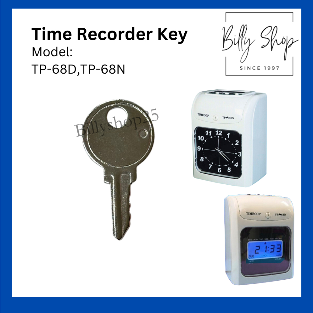 AXPERT TIME RECORDER KEY/PUNCHCARD MACHINE KEY / KUNCI PUNCH CARD MESIN ...