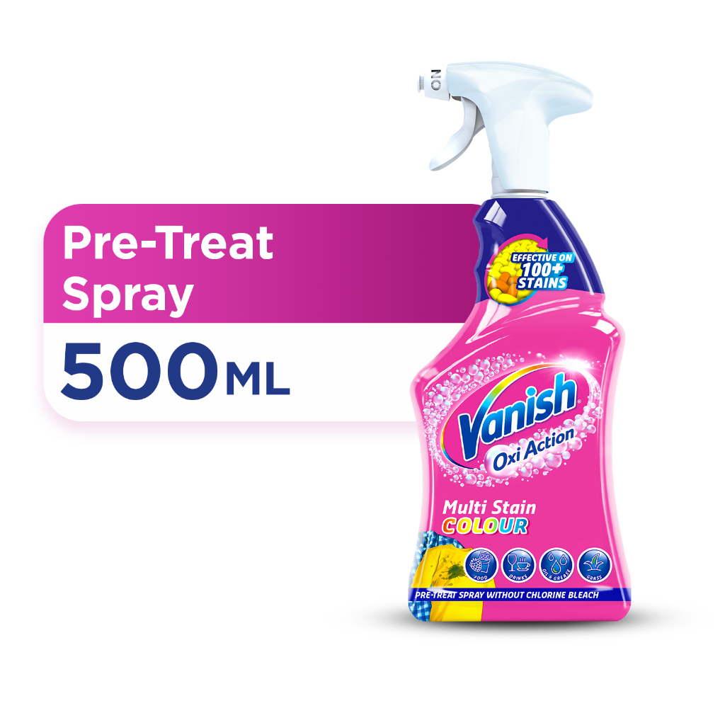 Vanish Oxi Action Multi Stain Remover Pre-Treat Trigger Spray 500ml ...