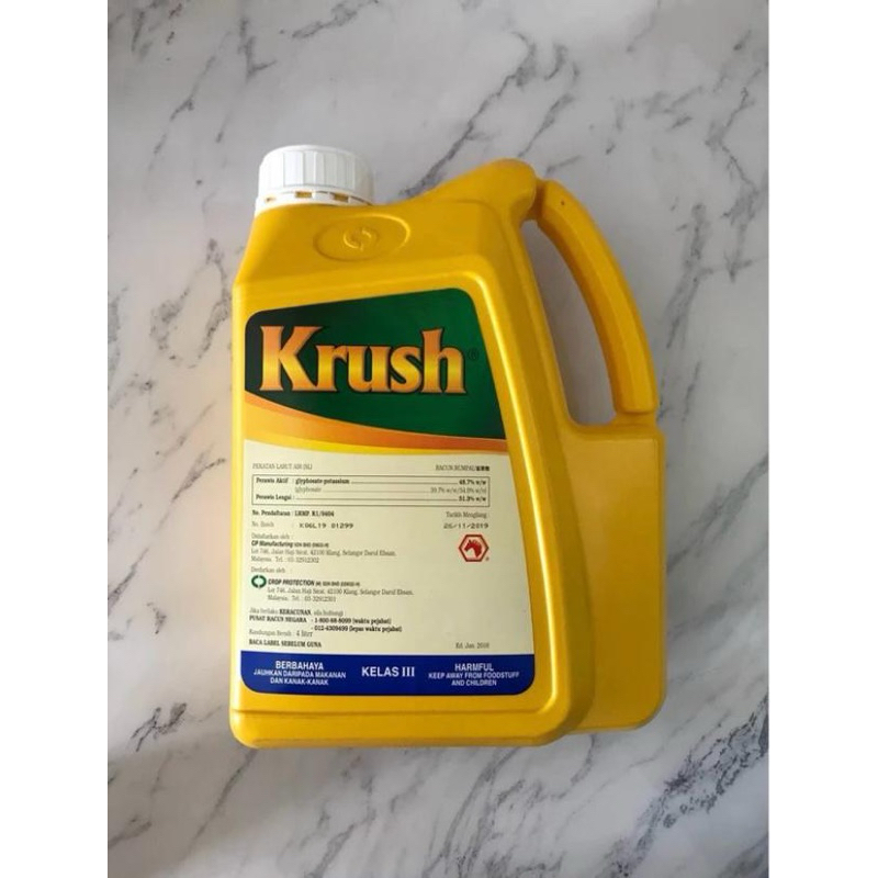 Racun Rumput Herbicide (Krush) Glyphosate 4 Liter | Shopee Malaysia
