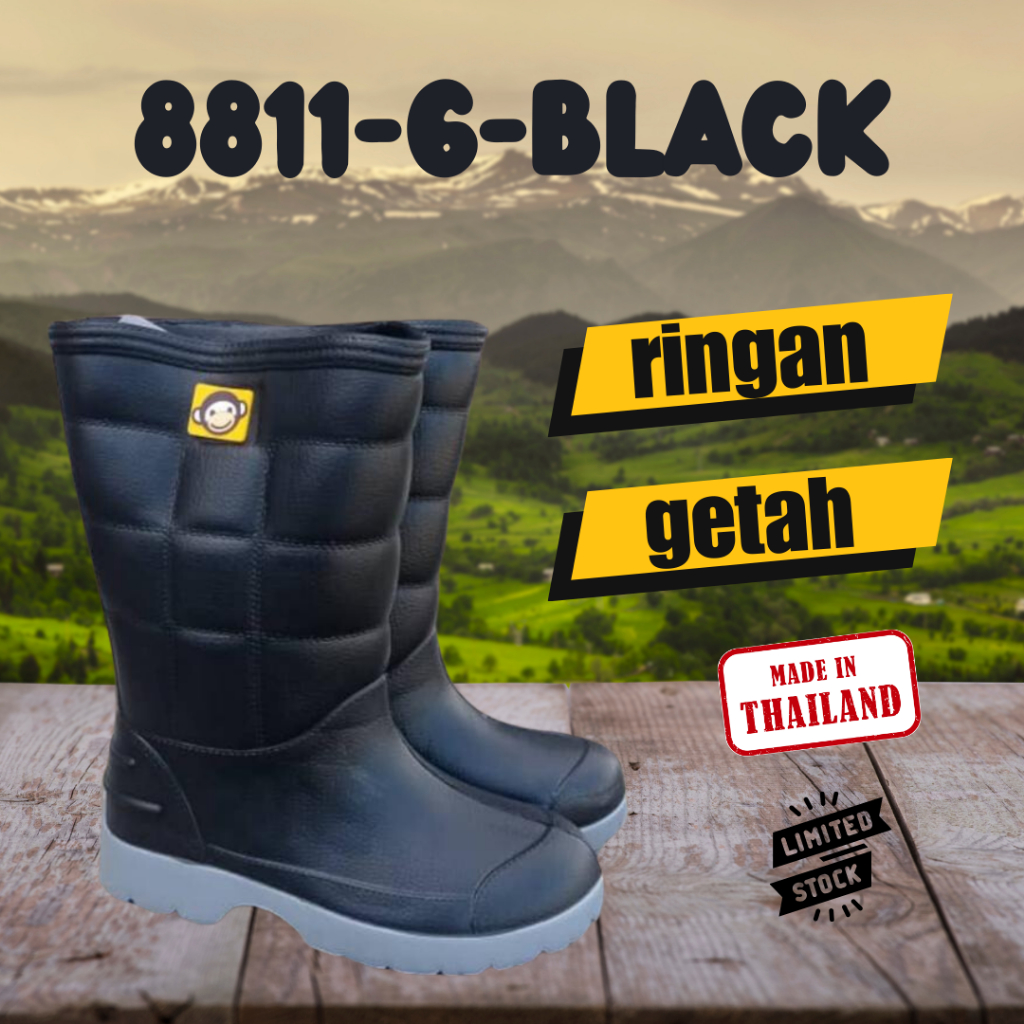Kasut Kebun Ringan Tinggi 32cm Kalis Air Thailand/Kasut boots getah ...