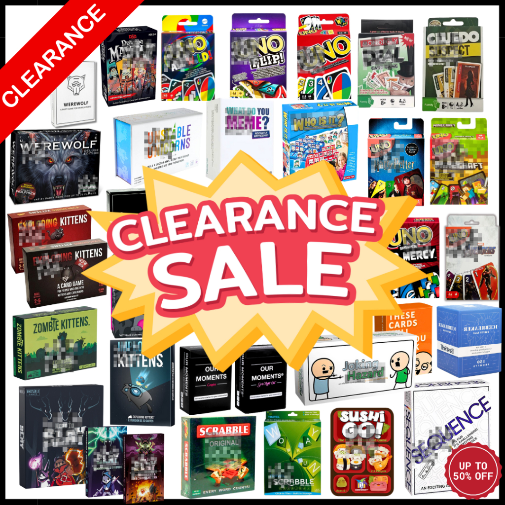 [𝗖𝗟𝗘𝗔𝗥𝗔𝗡𝗖𝗘] Lowest Price Board Games Card Games Monopoly Deal No Mercy ...