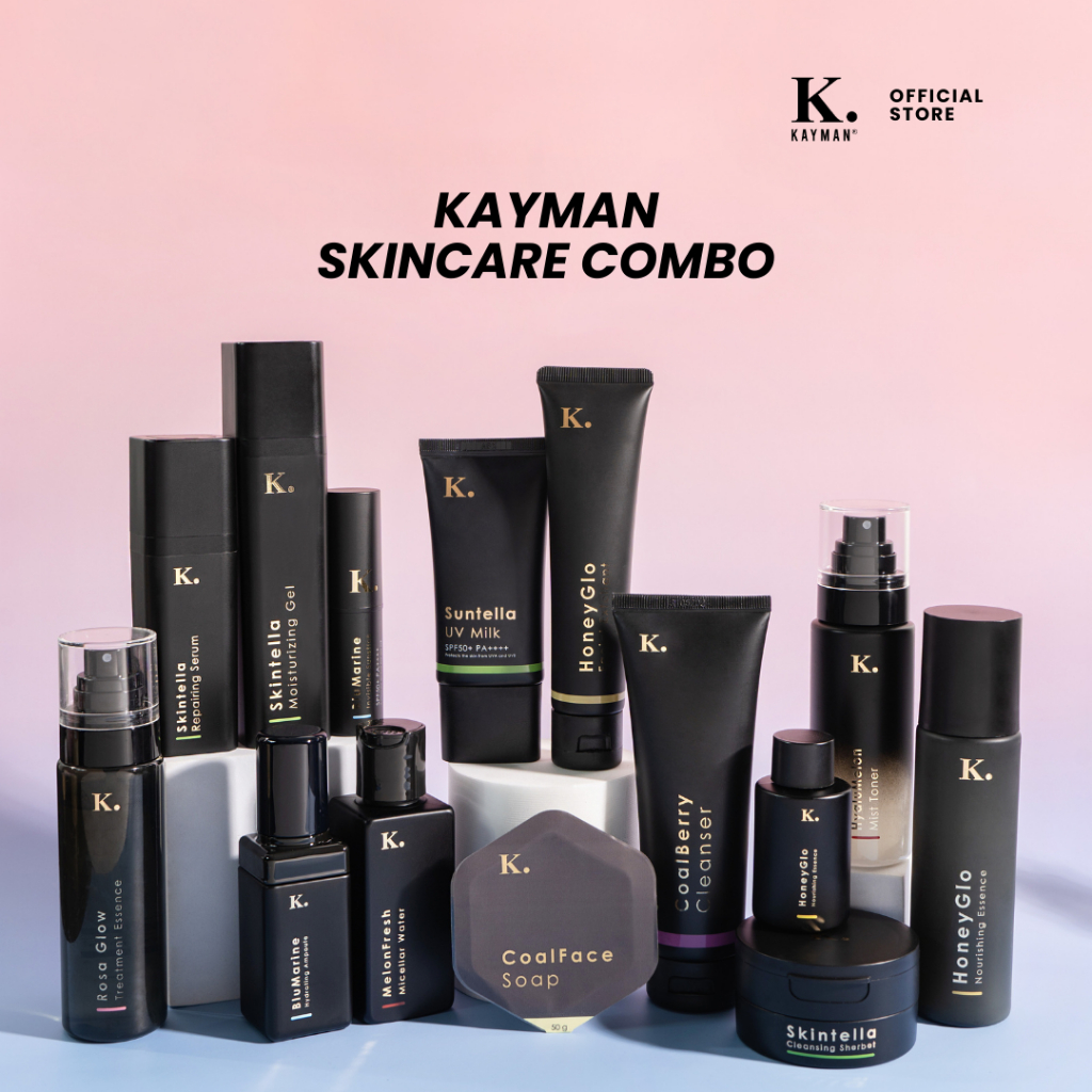 KAYMAN Skincare Combo Set - Acne/Jerawat/Parut/Scars/Kusam/Dull/Glowing ...