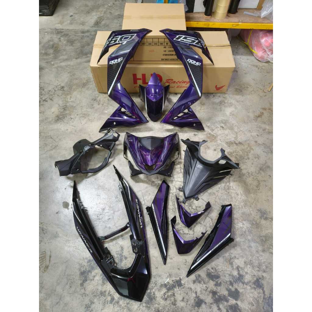 RS150 V1 V2 V3 V4 WINNER 43 BODY COVER SET WITH SIAP STICKER TANAM 2K ...