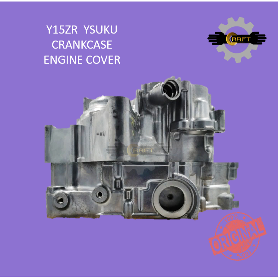 YAMAHA Y15ZR FZ15 Y SUKU CRANKCASE ENGINE COVER SET 100% ORIGINAL HLY ENGIN COVER SET B17-E5150 ...