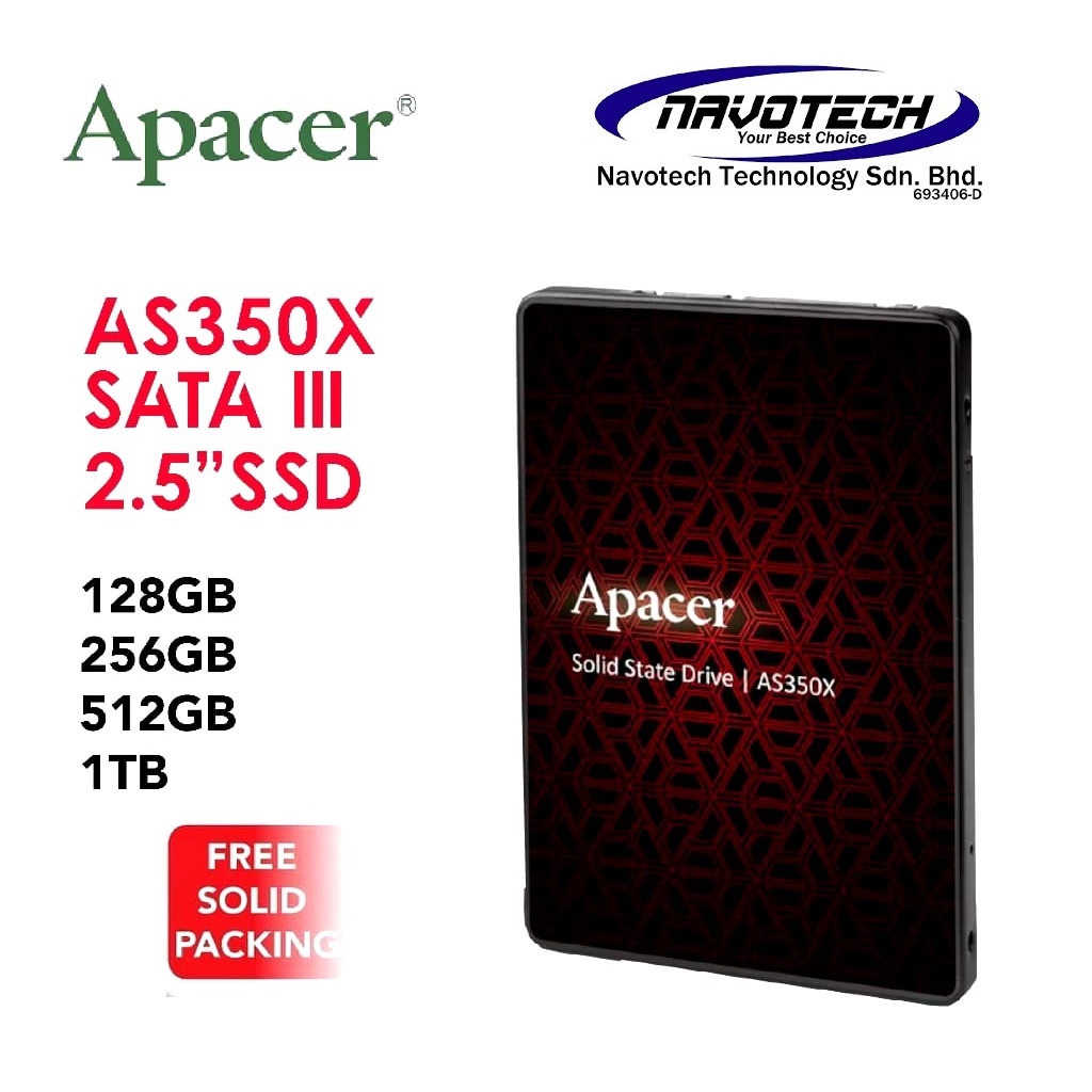 Apacer SSD AS340 AS350X SATA III SSD (128GB/256GB/480GB/2.5") | Shopee ...