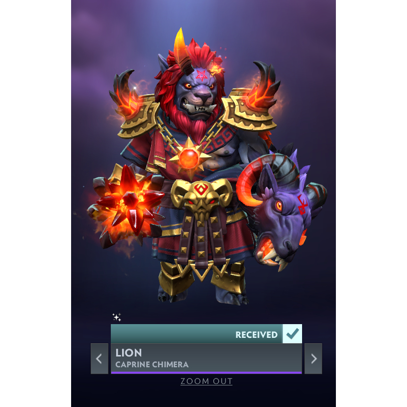 Lion Collector Cache - Caprine Chimera Dota 2 Crownfall II 2024 [Need ...