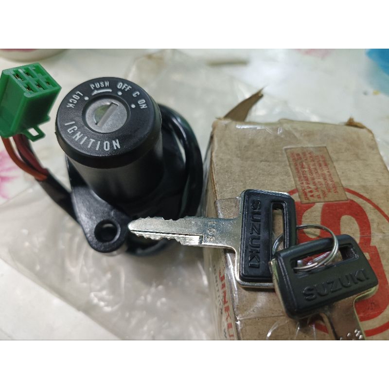 90s JDP TXR IGNITION SWITCH WITH SERIAL (PUNCH) SOKET HIJAU TUA MIRIP ...