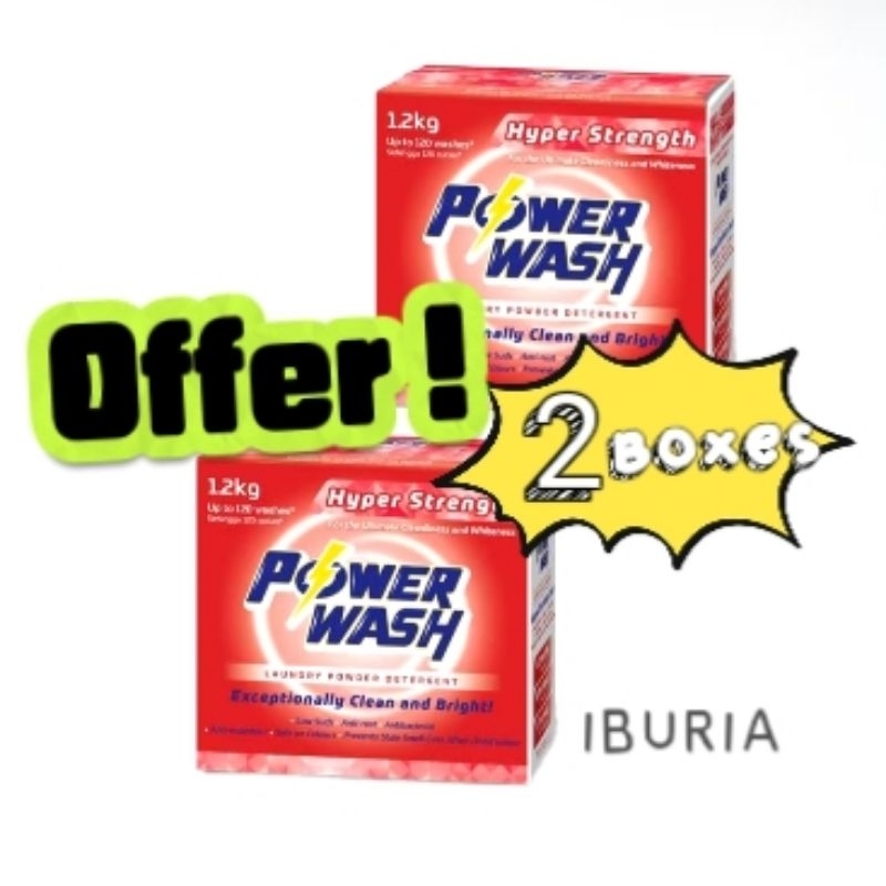 Cosway PowerWash Laundry Powder Detergent - Hyper Strength/ Super ...