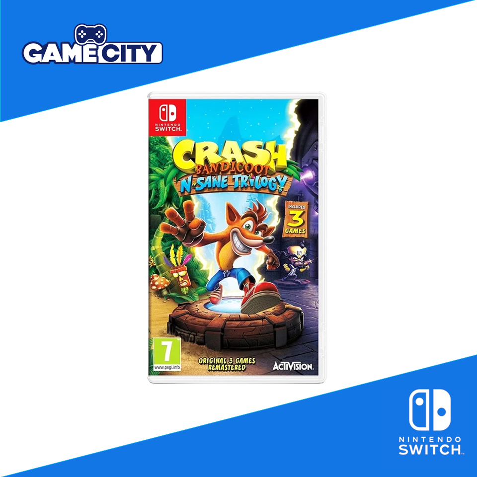 Nintendo Switch Crash Bandicoot N. Sane Trilogy Eng Version | Shopee ...