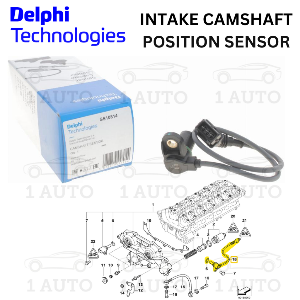 DELPHI INTAKE CAMSHAFT POSITION SENSOR BMW E46 E39 E60 E38 E65 E66 E83 ...