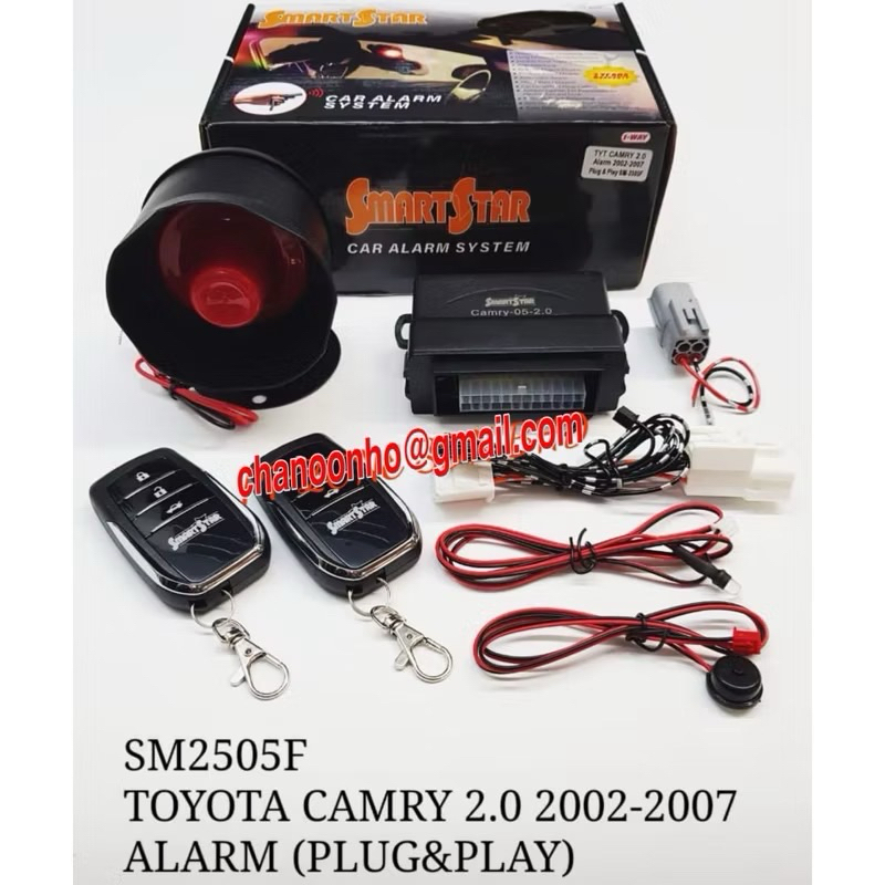 SMART STAR TOYOTA CAMRY 2.0CC | 2.4CC 2002-2007 CAR SECURITY ALARM PLUG ...