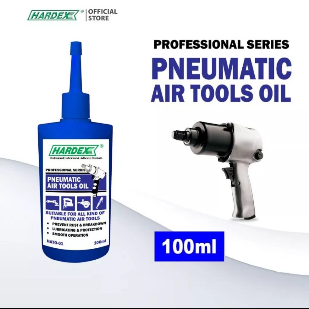 HARDEX Pneumatic Air Tool Oil (100ml) HATO-01 (Air Nail Gun, Air Impact ...