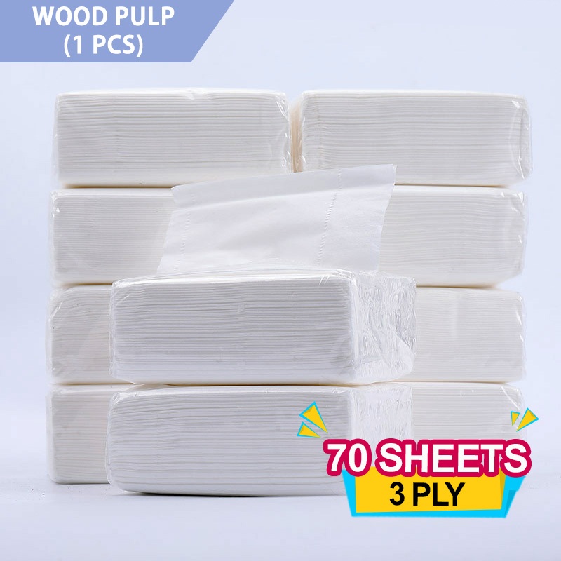 𝗦𝗛𝗜𝗣 𝗧𝗢𝗗𝗔𝗬 》3 PLY x 70 Sheets Ultra Soft Free Bamboo Pulp Tissue ...