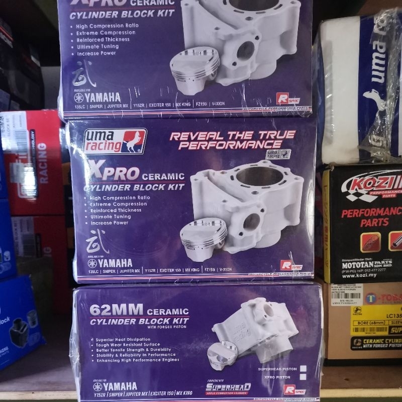 100% ORIGINAL UMA RACING XPRO X PRO CERAMIC BLOCK Y15 LC135 FZ150 FZ ...