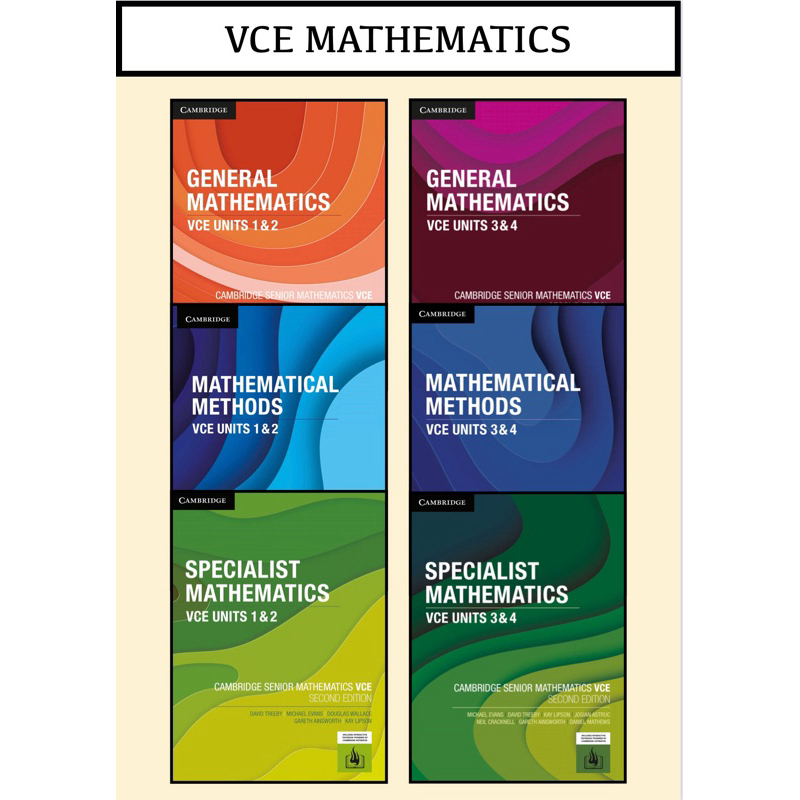 (PRINTED BOOK) VCE Mathematics Cambridge Senior Mathematics | Shopee ...