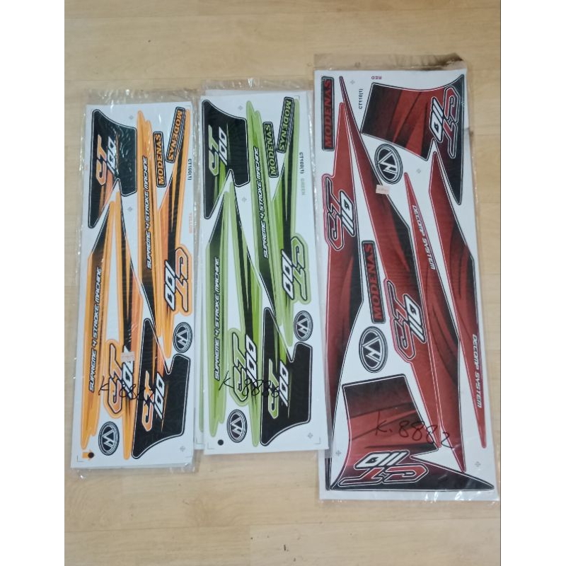 Modenas CT110 (1) Body sticker | Shopee Malaysia