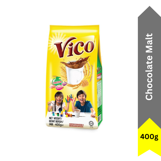 VICO Pouch Chocolate Malt Drink Minuman Malt Coklat 400g | Shopee Malaysia