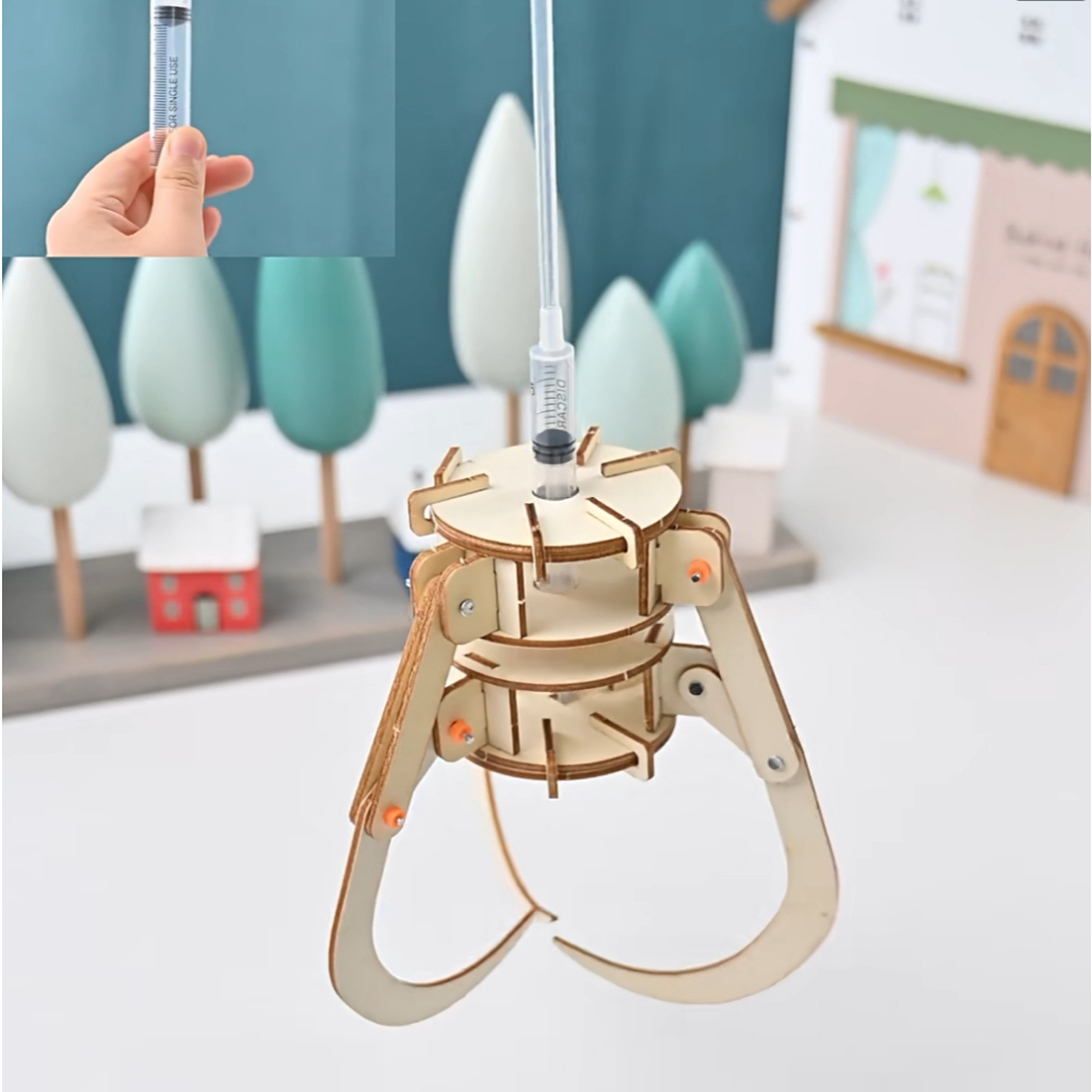 Education DIY Hydraulic Mechanical Claw Physics Science Experiment STEM ...