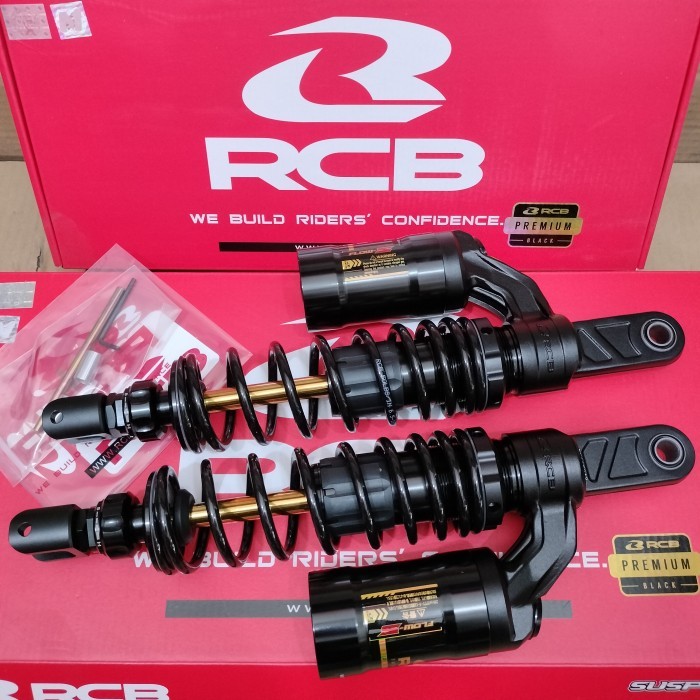 RCB ABSORBER FLOW-S SERIES BLACK/GOLD NVX V1 & V2 / NMAX V2 / VARIO150 ...