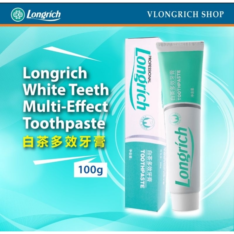 [100g] Longrich White Tea Multi-Effect Toothpaste 隆力奇白茶多效牙膏 (100g ...