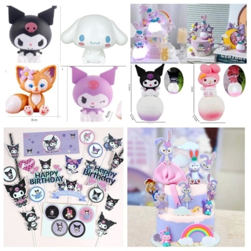 cinnamoroll Cake deco kuromi Linabell melody stellalou cake toys cake ...