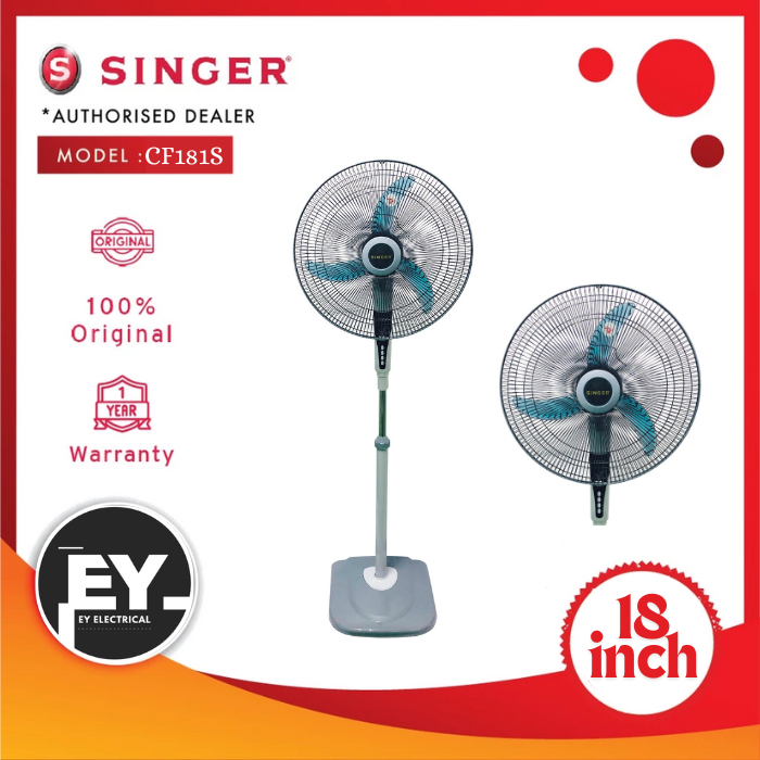 SINGER CF181S 18" Commercial Stand Fan (60W) | Shopee Malaysia