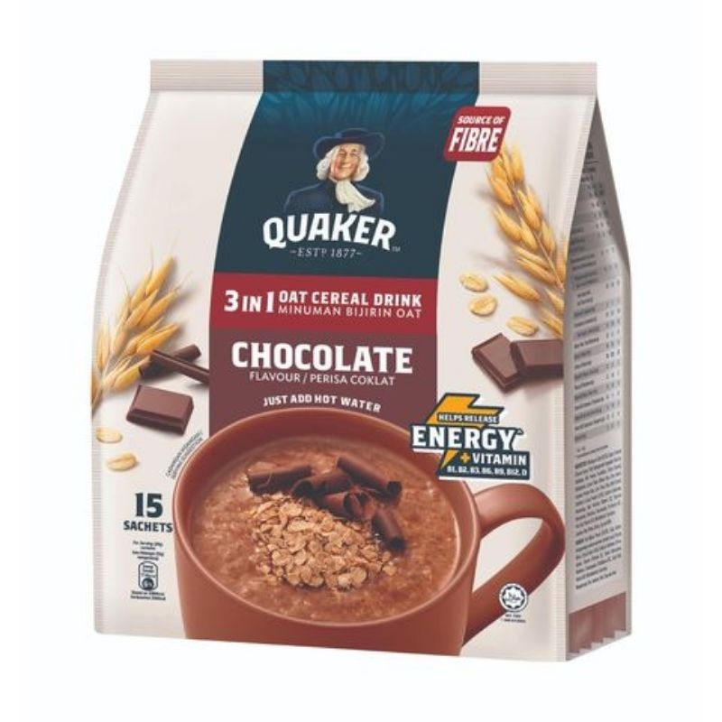 Quaker 3 in 1 cereal drink 15's x 28g | Shopee Malaysia