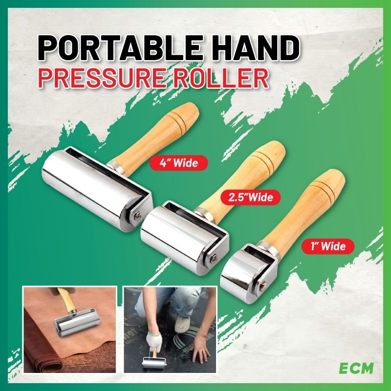 PORTABLE HAND STEEL PRESSURE ROLLER FOR MEMBRANE SHEET / LEATHER JOINT ...