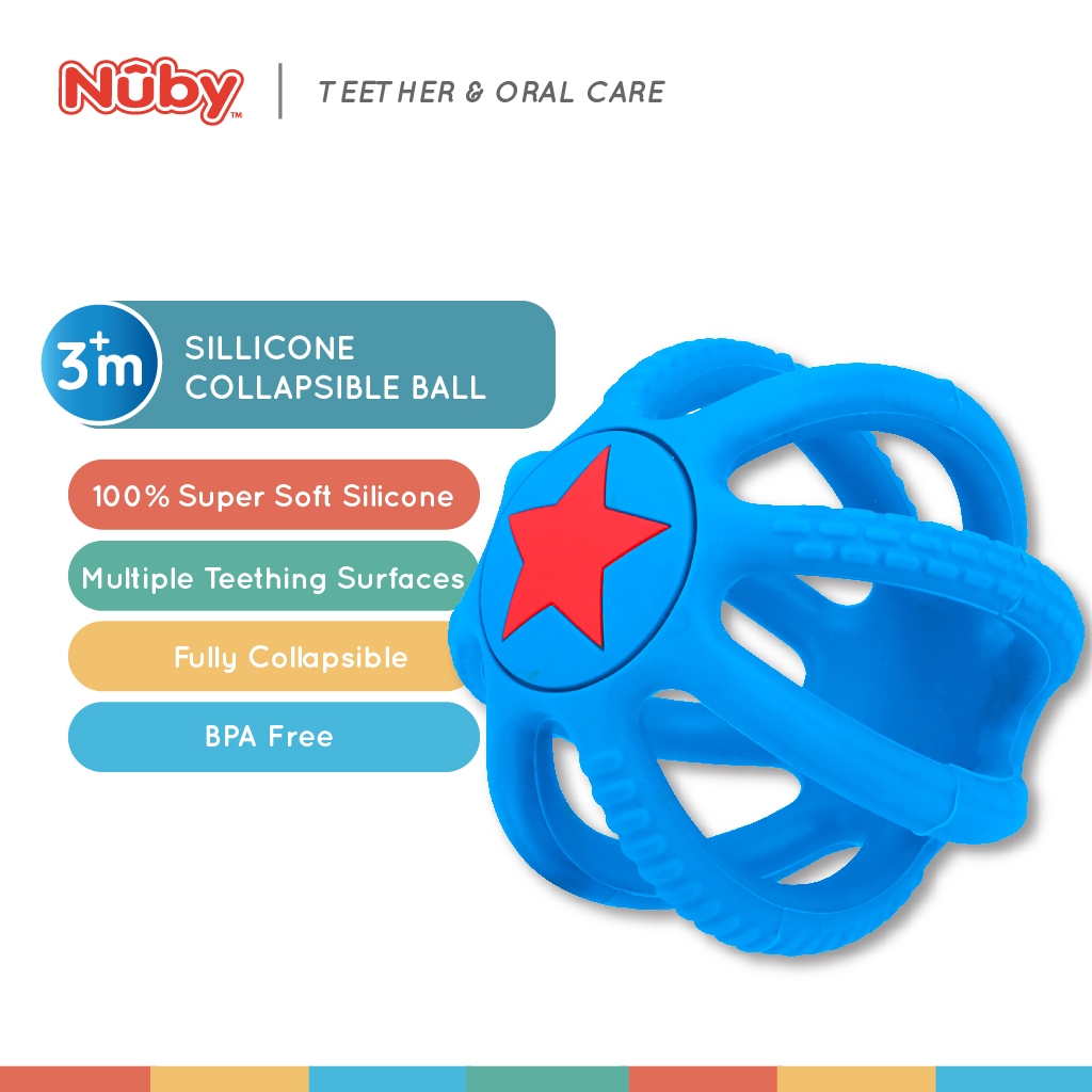 Nuby Sillicone Collapsible Ball - FDA | Shopee Malaysia