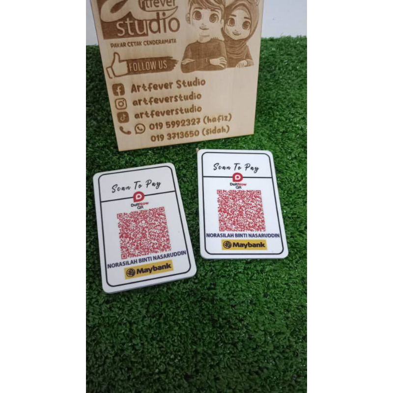 QRCODE 2side MATERIAL PVC CARD | Shopee Malaysia