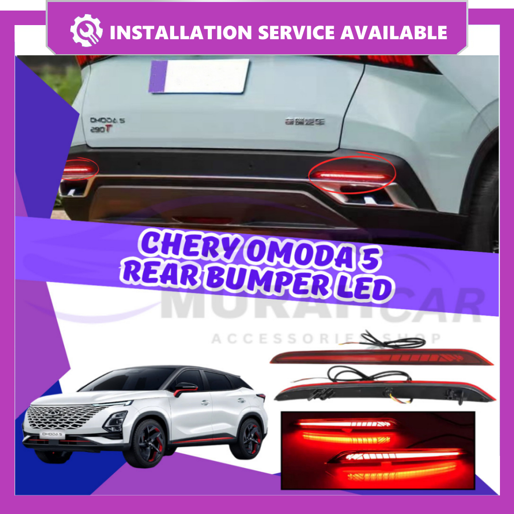 Chery OMODA 5 Rear bumper reflector LED light OMODA5 Rear (Installation ...