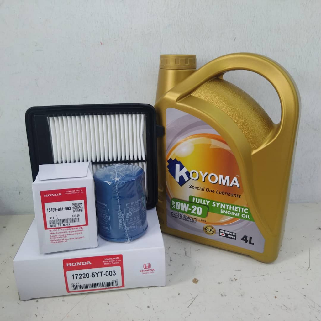 HOMDA N-BOX JF3 JF4 2017y OIL FILTER + AIR FILTER + KOYOMA 0W20 FULLY ...