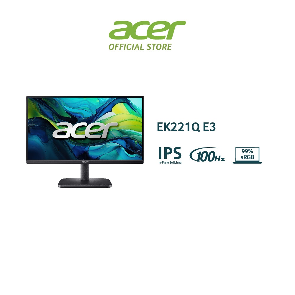 Acer Mainstream Series - EK221Q E3 Monitor (21.5") | Shopee Malaysia