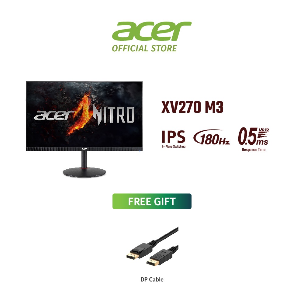 Acer Nitro XV270 M3 Gaming Monitor (27") | Shopee Malaysia