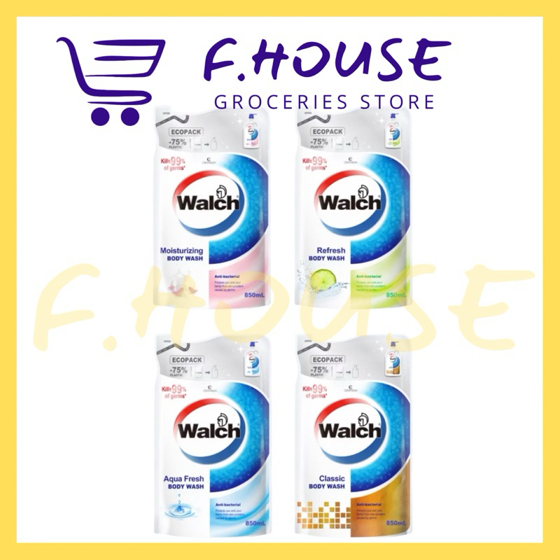 Walch Anti-Bacterial Body Wash Refill (850ml) | Shopee Malaysia