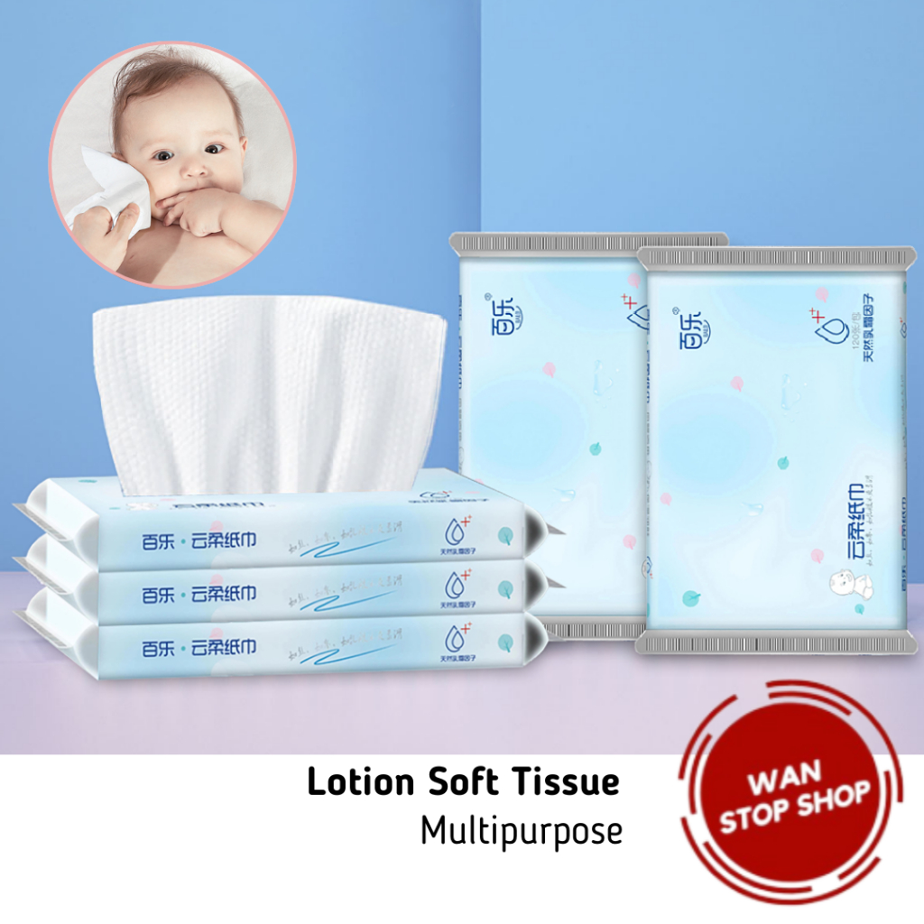 Smooth Lotion Tissue Portable Travel Facial Tissue 30pull/PKT | Shopee ...