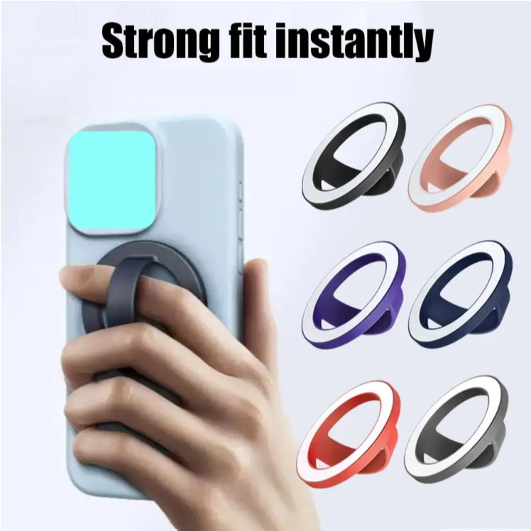 Magnetic Folding Mobile Phone Grip Holder For Magsafe IPhone Mac Socket ...