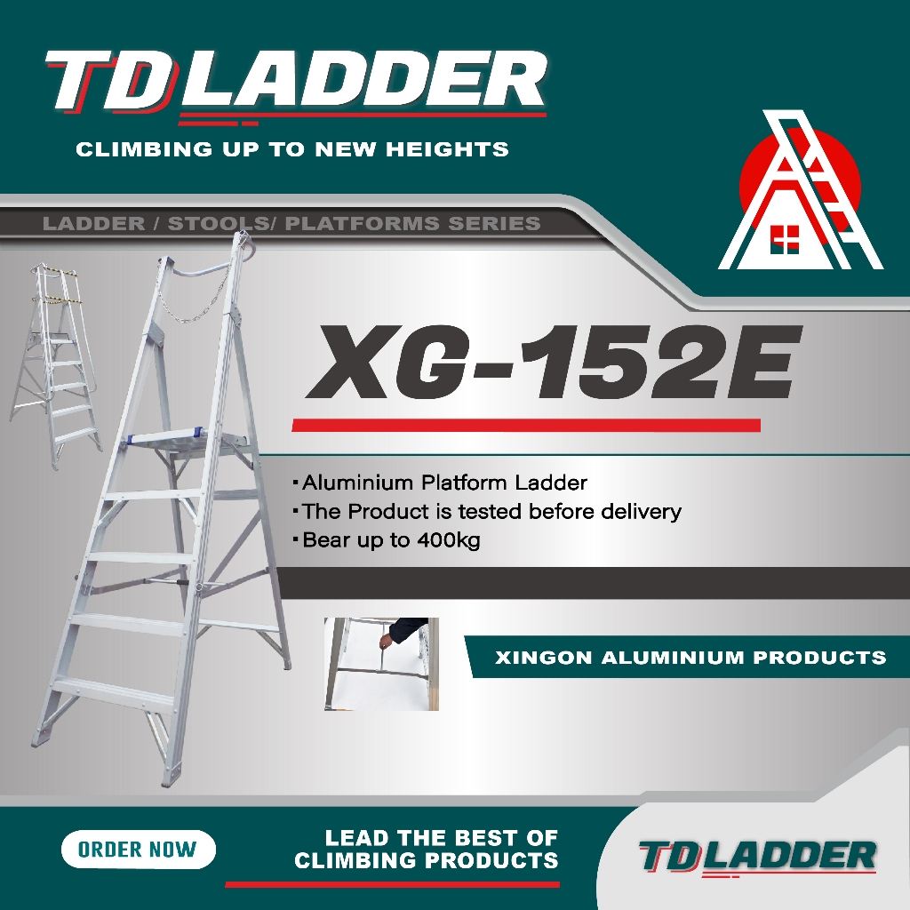 TD Ladder Aluminium Platform Ladder XG-152E Best Quality of Hardware ...