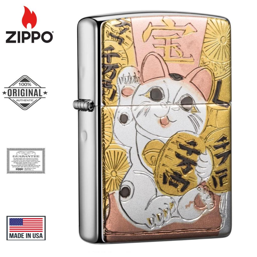 Zippo Japanese Traditional Design Manekineko ZA-5-81a | Shopee Malaysia