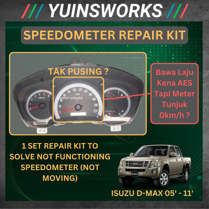 D-MAX 05'-11' RC 2.5L 3.0L SPEEDOMETER Meter Repair Kit For Isuzu D-MAX ...