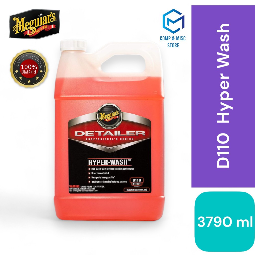 Meguiar's Hyper Wash D110 Car Wash Shampoo - 200ml 500ml Repack (Foam ...