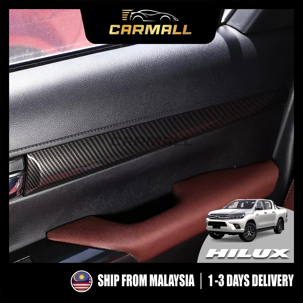 Toyota Hilux 8th Gen AN120 2015 - 2023 Door Carbon Panel Protector Side ...