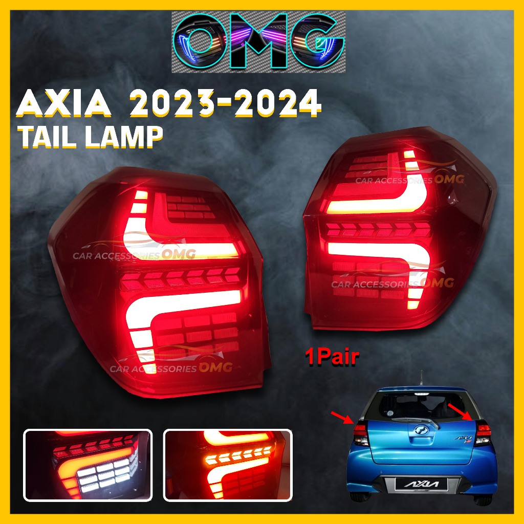 Perodua Axia 2023 - 2024 Tail Lamp Tail Light LED Running Signal Brake ...