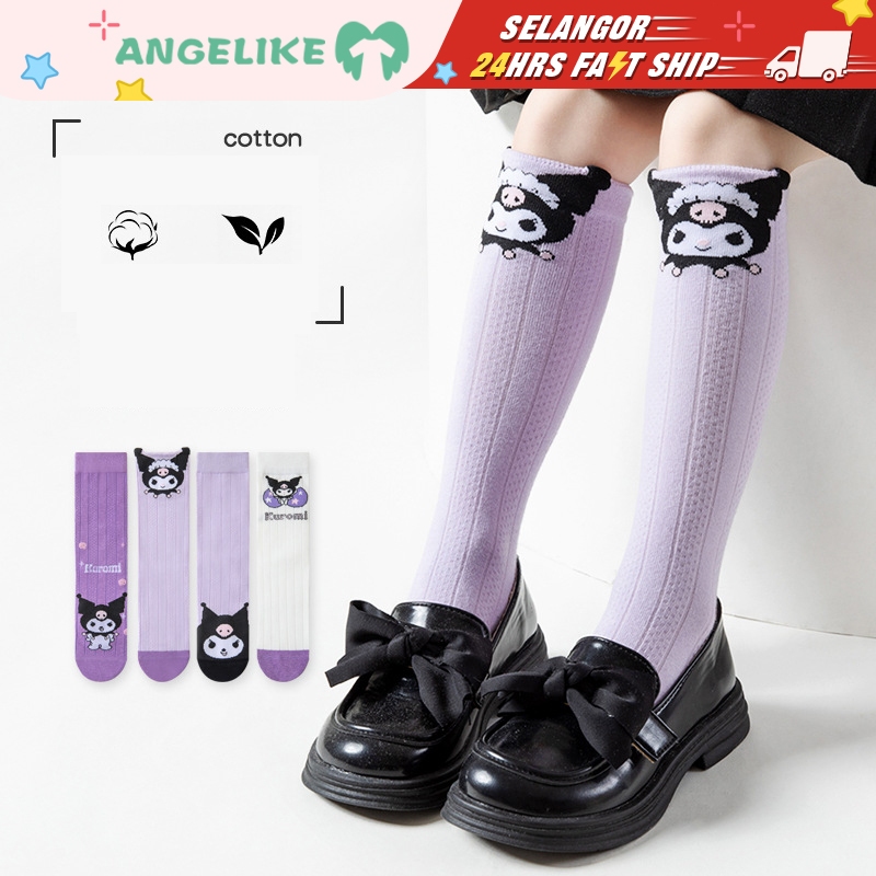 Cartoon Kuromi Socks Cute Purple Kids Socks Casual Socks Kuromi Socks ...