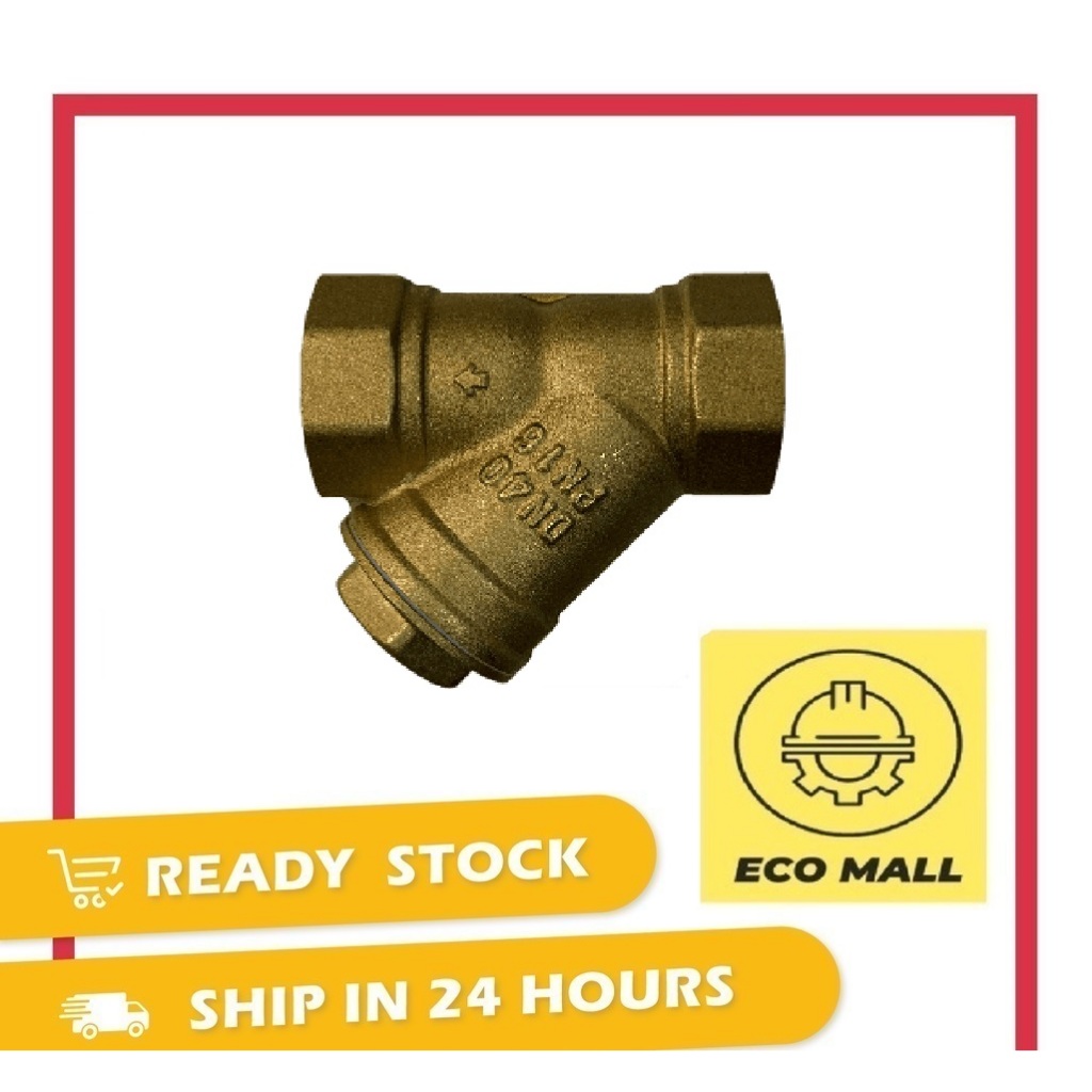Brass Y-Strainer 15mm - 40mm Malaysia High Quality Durable | Shopee ...