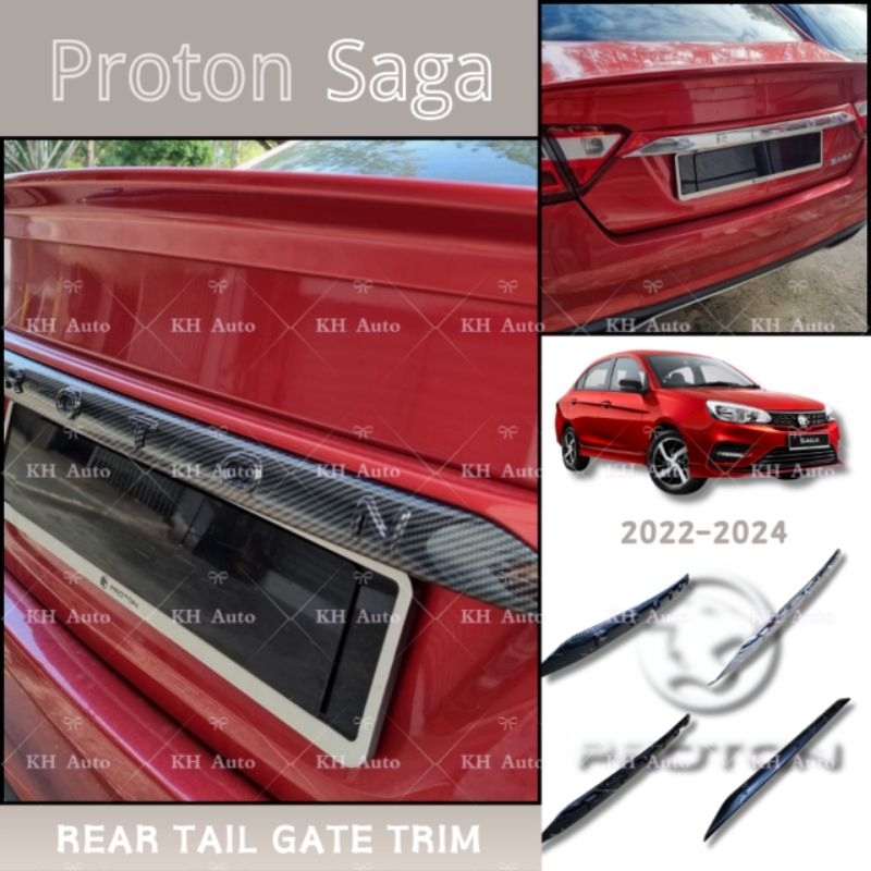 Proton Saga Mc2 Vvt 2022-2024 Rear Tail Gate Trim Garnish Chrome Car ...